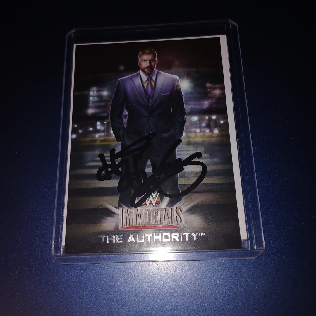 Triple H Autographed Card With Cert - Etsy