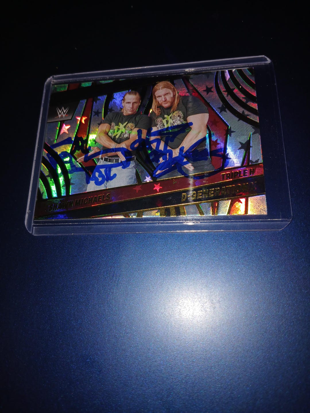 Shawn Michaels, Triple H Autographed Card With Coa - Etsy