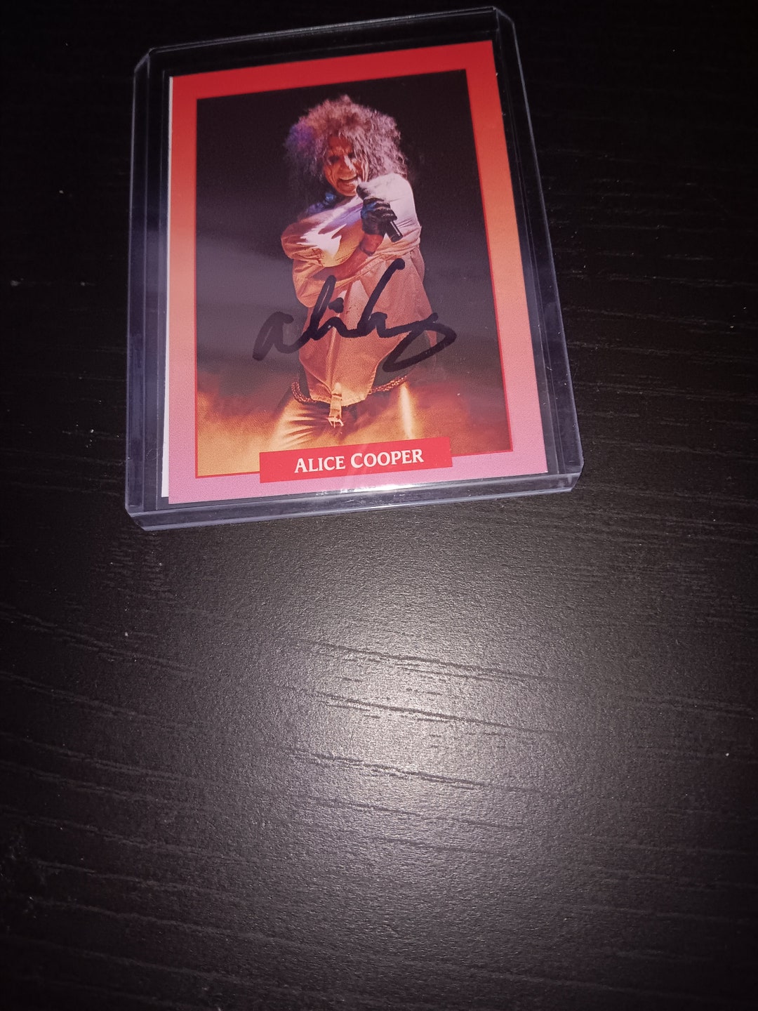 Alice Cooper Autographed Card With Coa - Etsy
