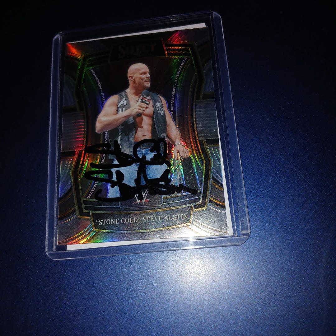 Stone Cold Steve Austin Autographed Card With Coa - Etsy