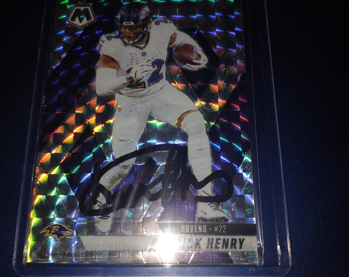 Derrick Henry Autographed Card With Cert - Etsy