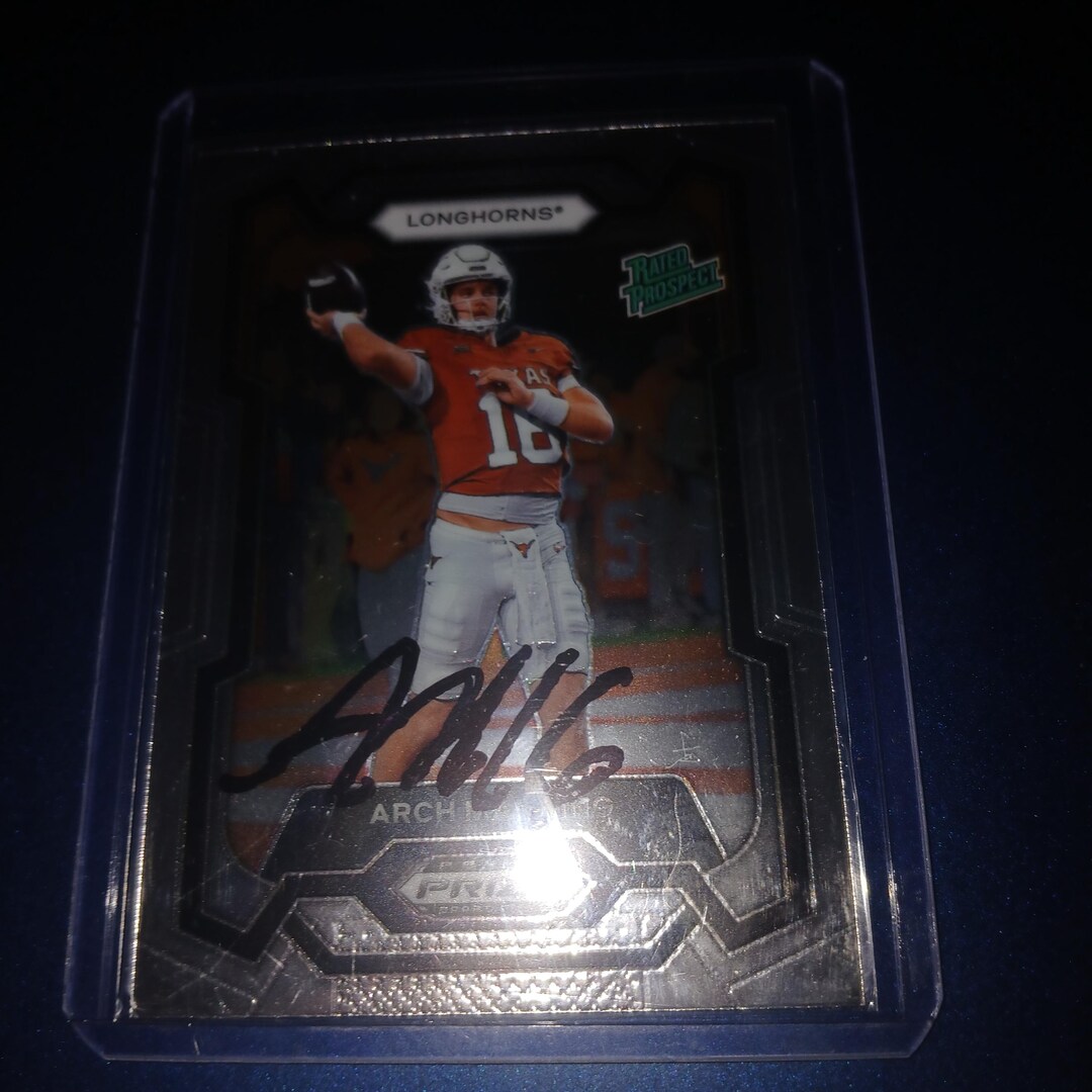 Arch Manning Autographed Rookie Card With Cert - Etsy