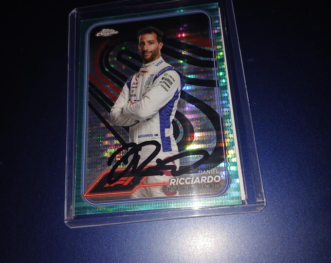 Daniel Ricciardo Autographed Card With Coa - Etsy