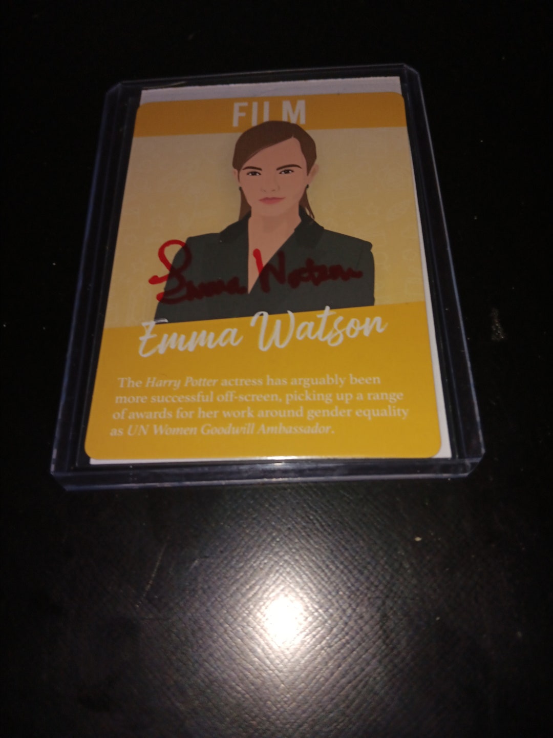 Emma Watson Autographed Card With Coa - Etsy