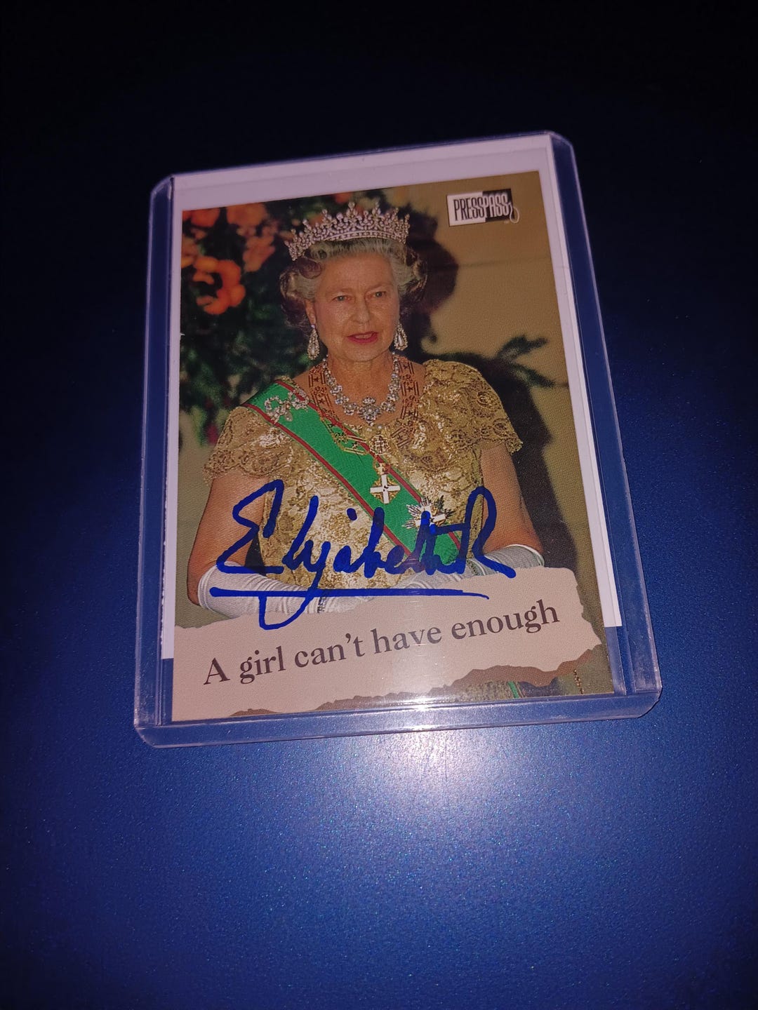 Queen Elizabeth Autographed Card With Coa - Etsy