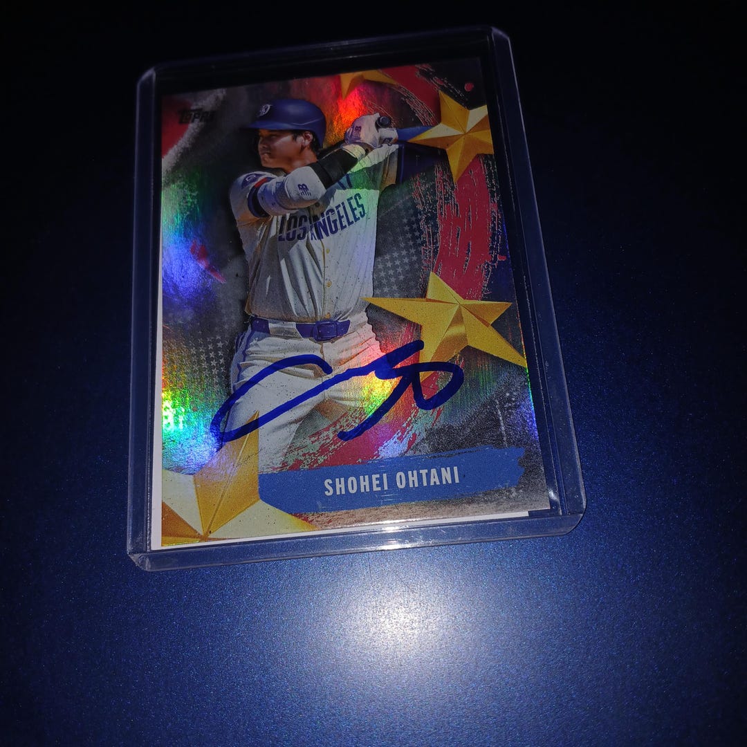 Shohei Ohtani Autographed Card With Coa - Etsy