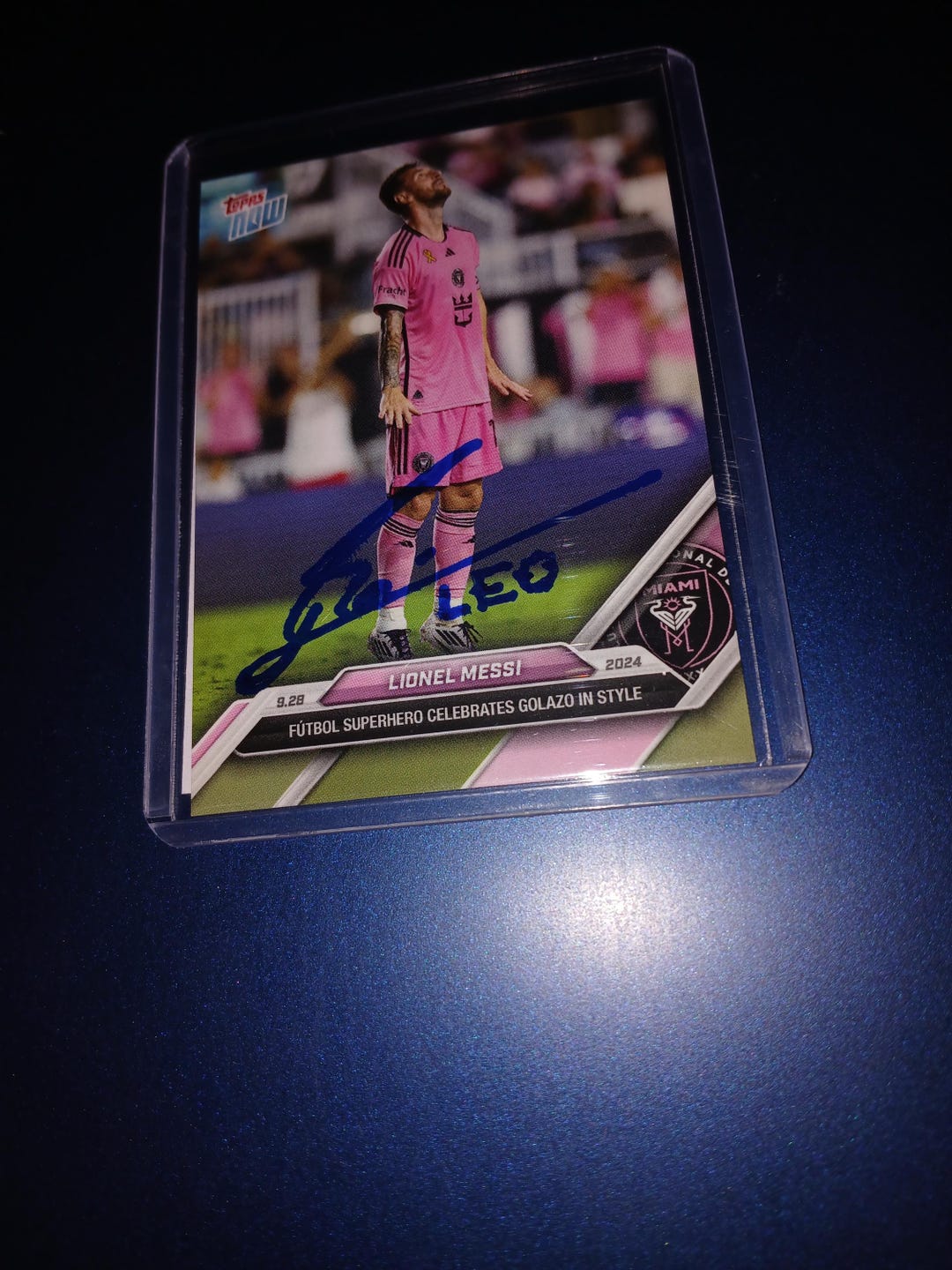 Lionel Messi Autographed Card With Coa - Etsy