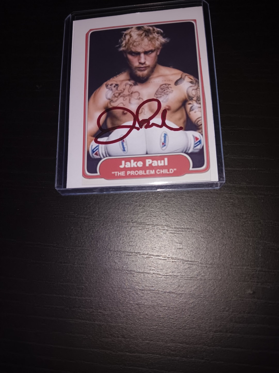 Jake Paul Autographed Custom Card With Coa - Etsy