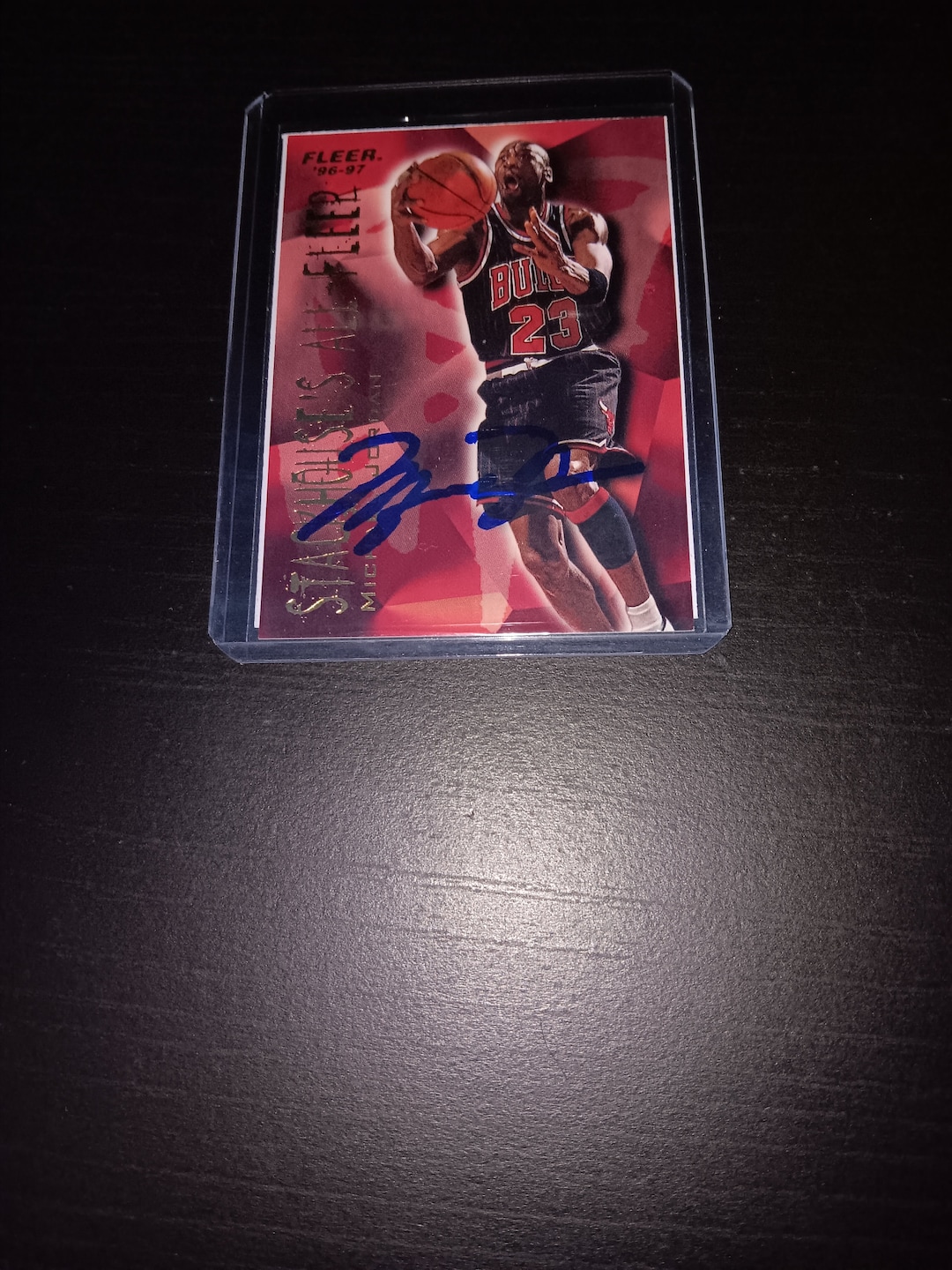 Michael Jordan Autographed Card With Coa - Etsy