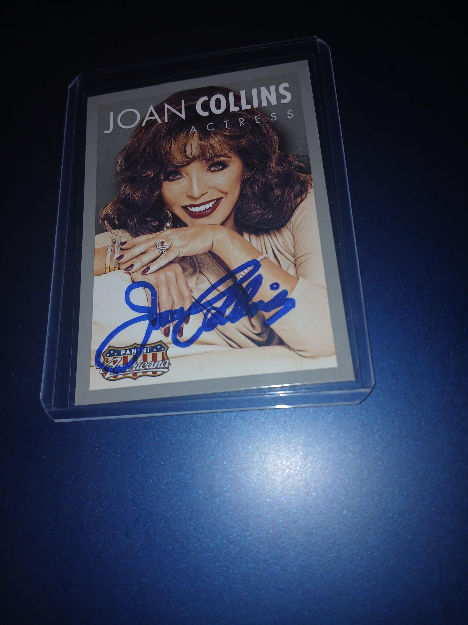 Joan Collins Autographed Card With Coa - Etsy