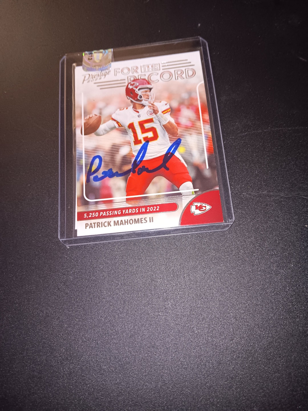 Patrick Mahomes Autographed Card With Coa - Etsy