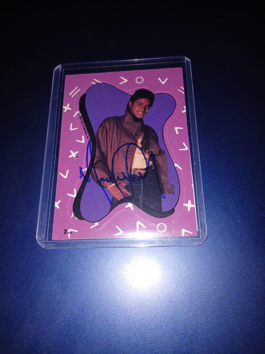 Michael Jackson Autographed Card With Coa - Etsy