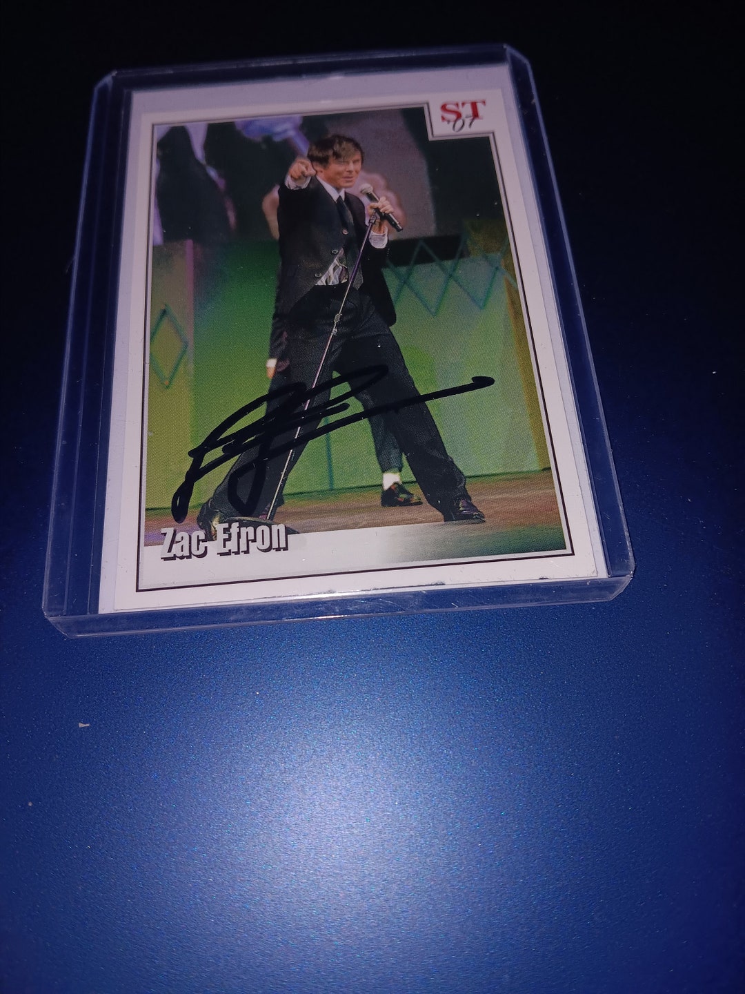 Zac Efron Autographed Card With Coa - Etsy