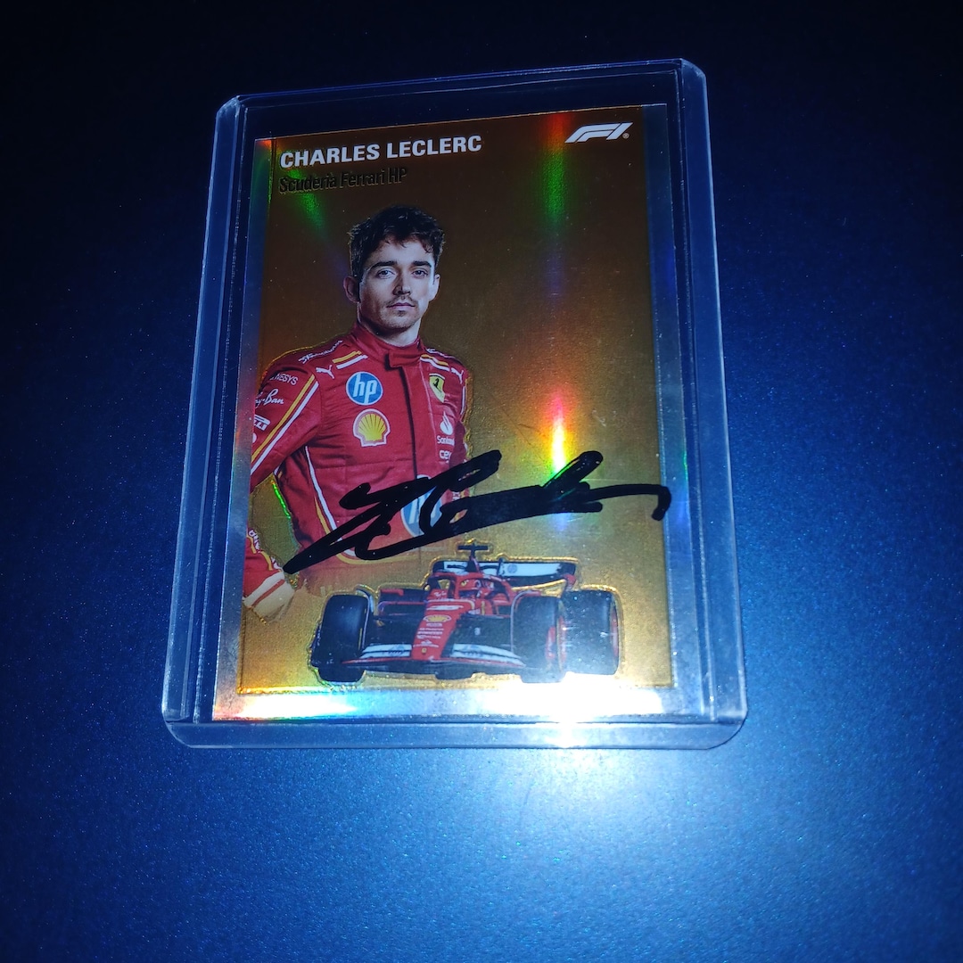 Charles Leclerc Autographed Card With Coa - Etsy