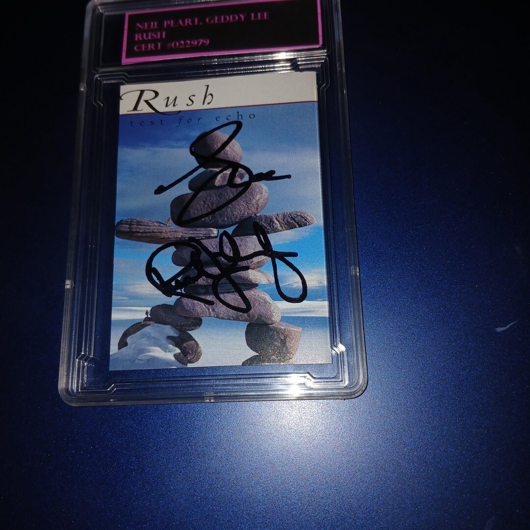 Neil Peart, Geddy Lee Autograph With Coa - Etsy