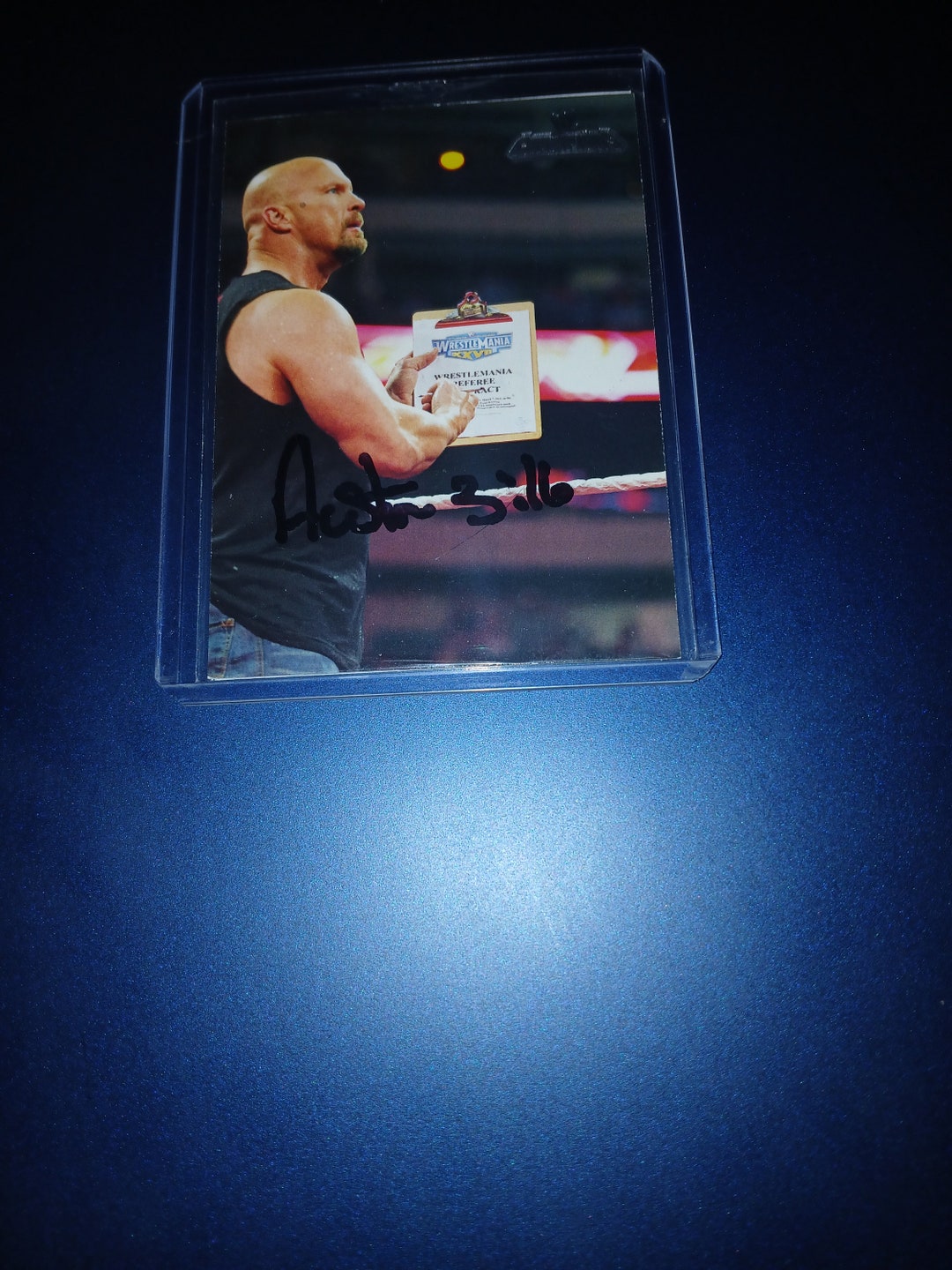 Stone Cold Steve Austin Autographed Card With Coa - Etsy