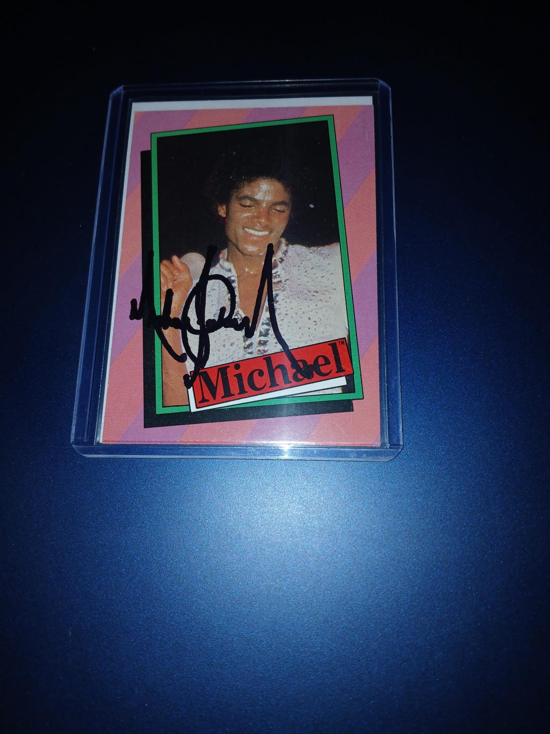 Michael Jackson Autographed Card With Coa - Etsy