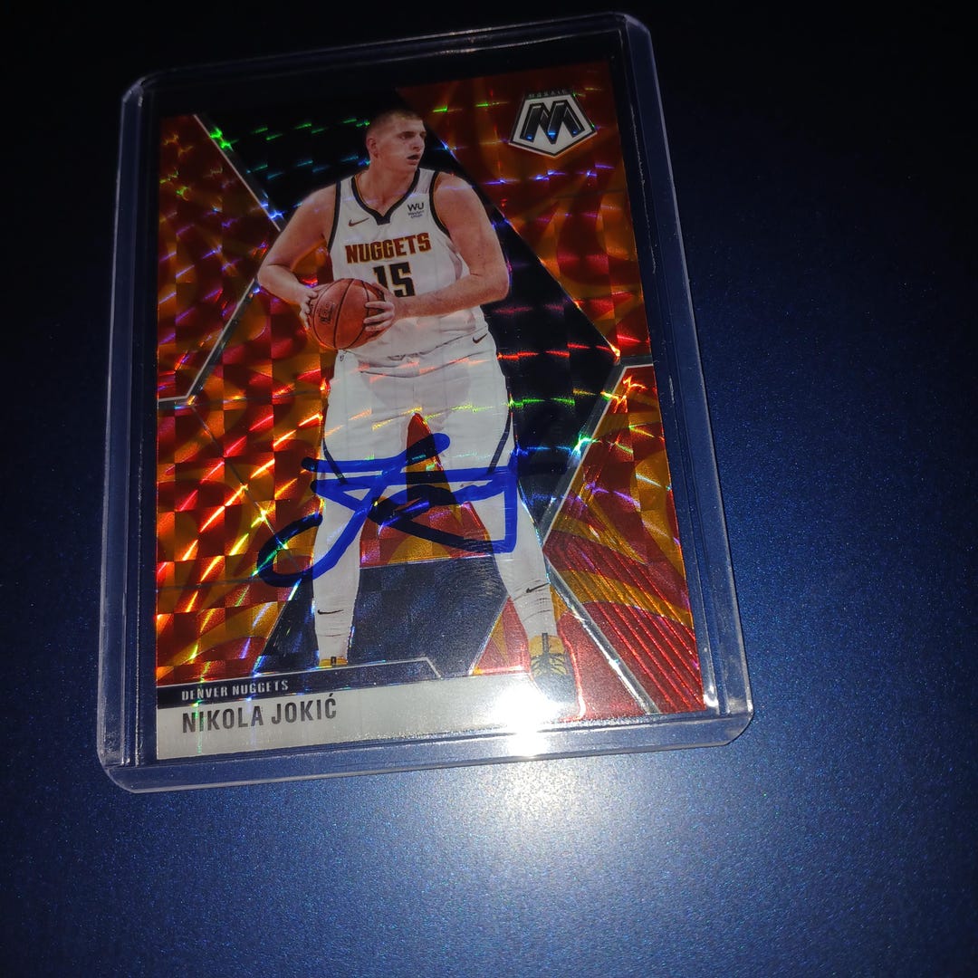 Nikola Jokic Autographed Card With Coa - Etsy