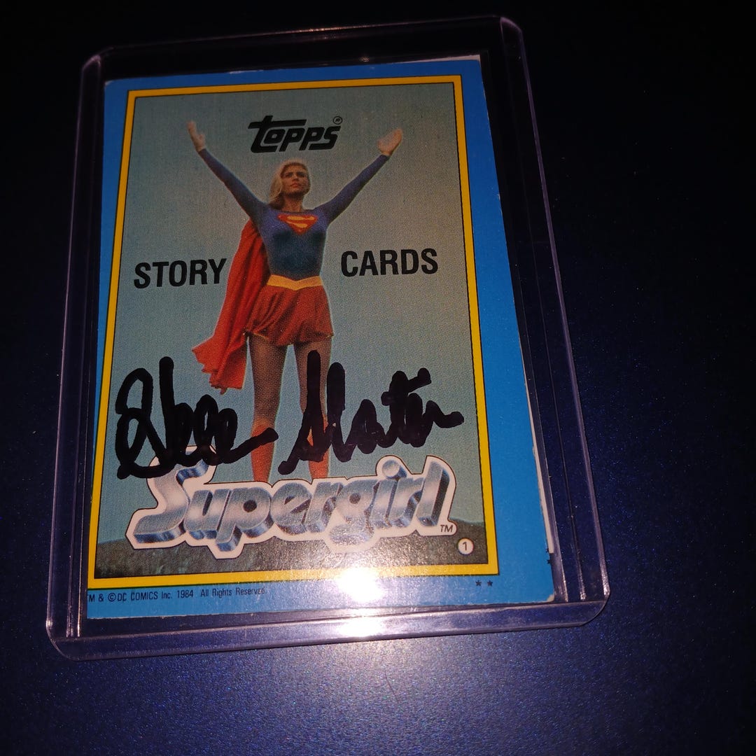 Helen Slater Autographed Supergirl Card With Cert - Etsy