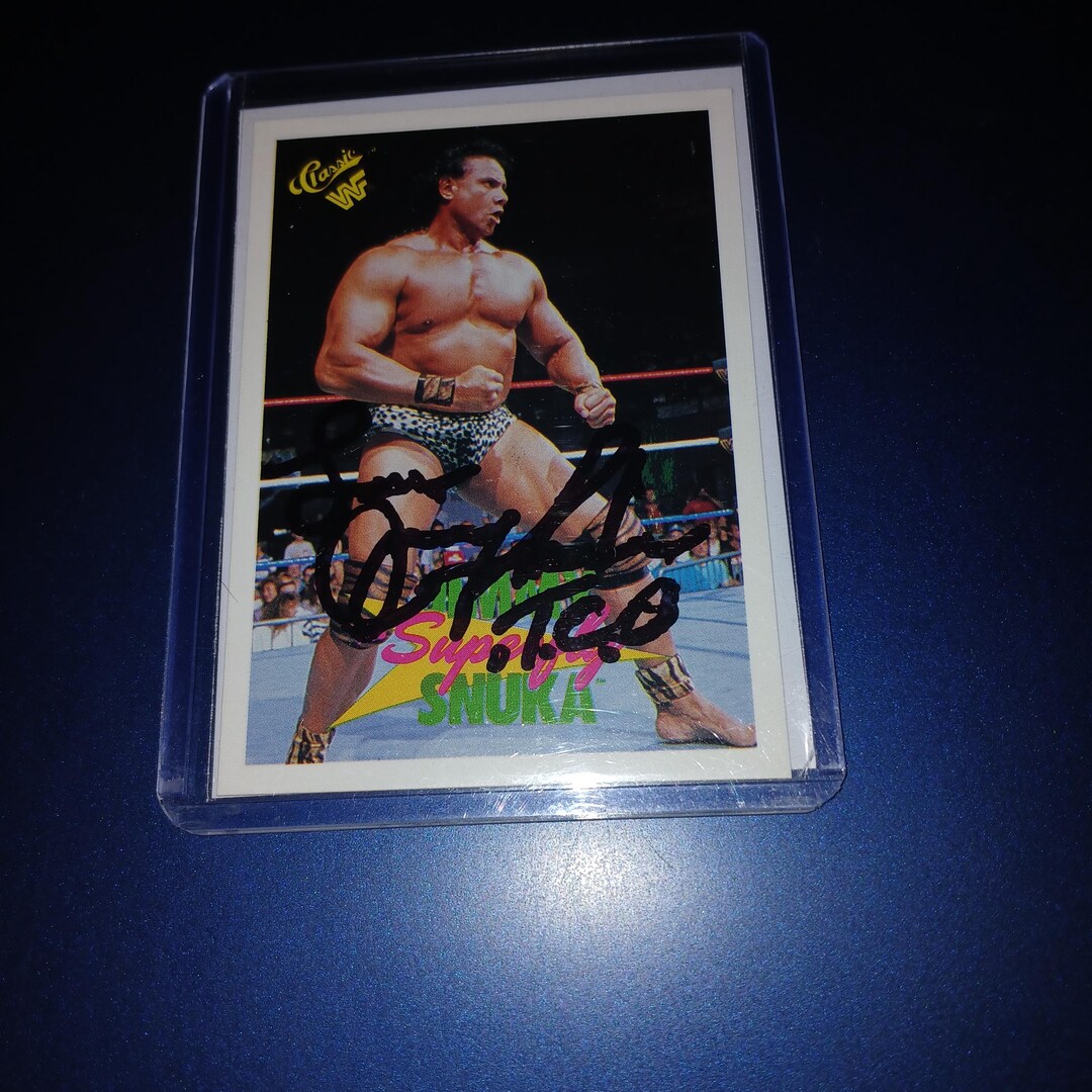 Jimmy Superfly Snuka Autographed Card With Cert - Etsy