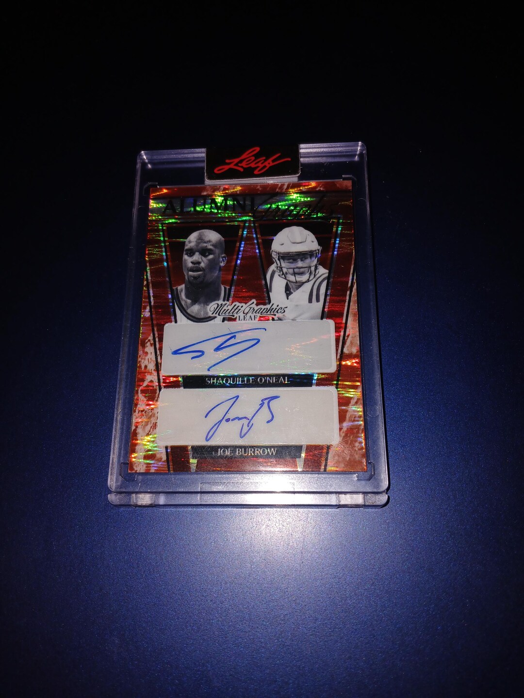 Joe Burrow, Shaquille O'neal Certified Autographed Card. - Etsy