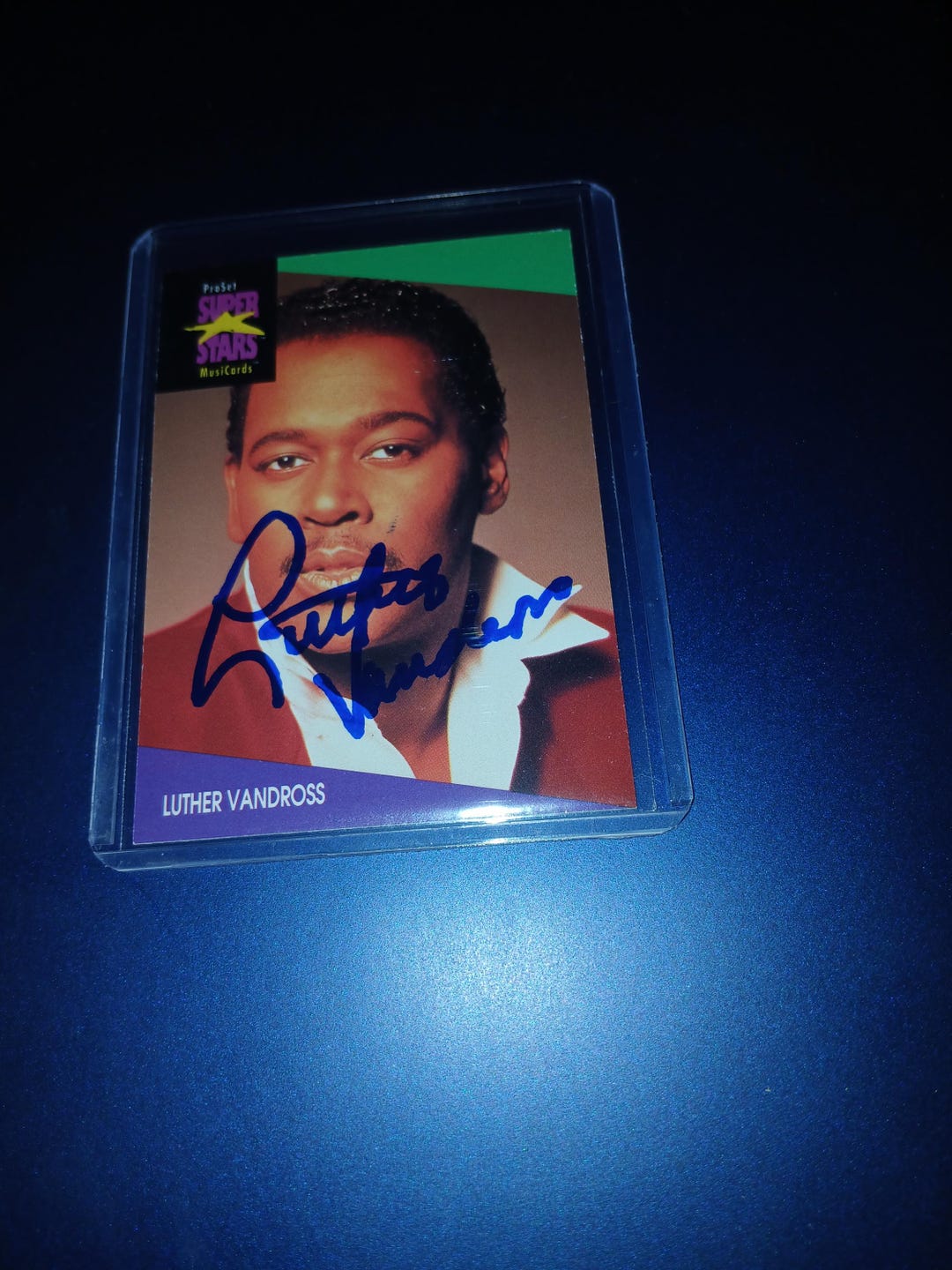 Luther Vandross Autographed Card With Coa - Etsy