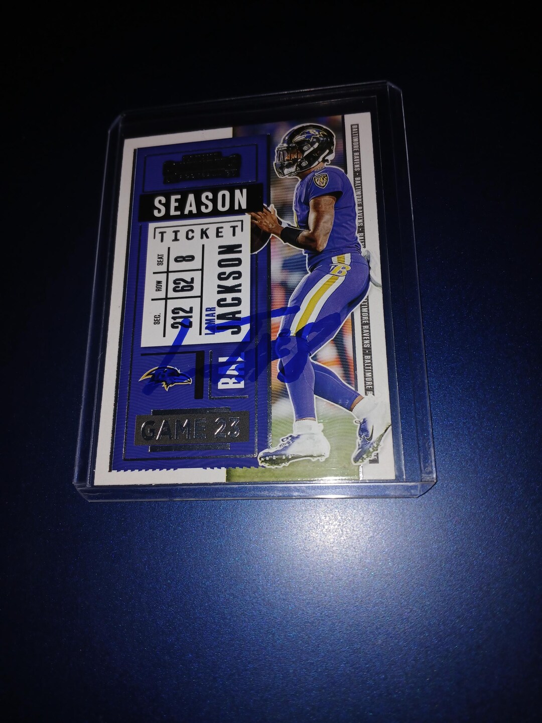 Lamar Jackson Autographed Card With Coa - Etsy