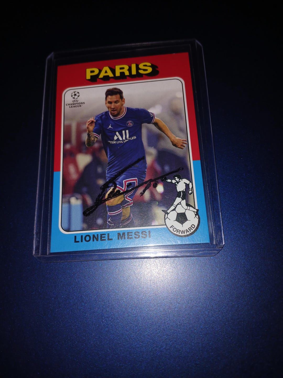 Lionel Messi Autographed Card With Coa - Etsy