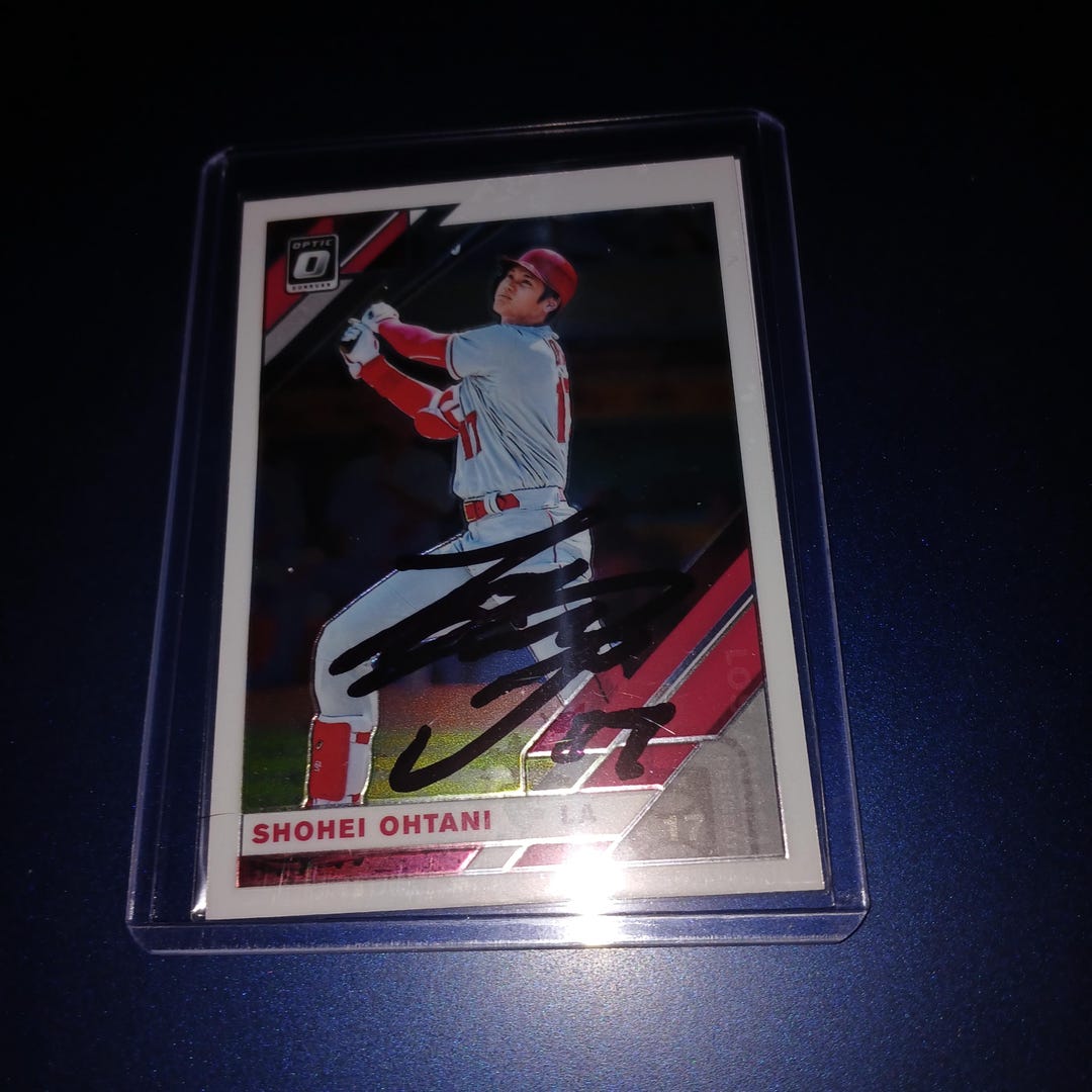 Shohei Ohtani Autographed Card With Cert - Etsy