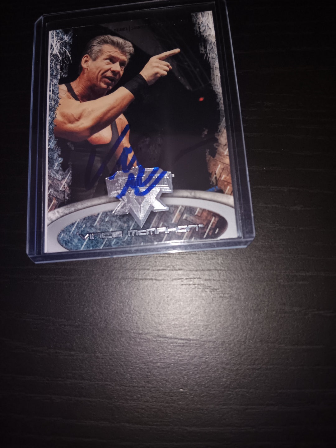 Vince Mcmahon Autographed Card With Coa - Etsy