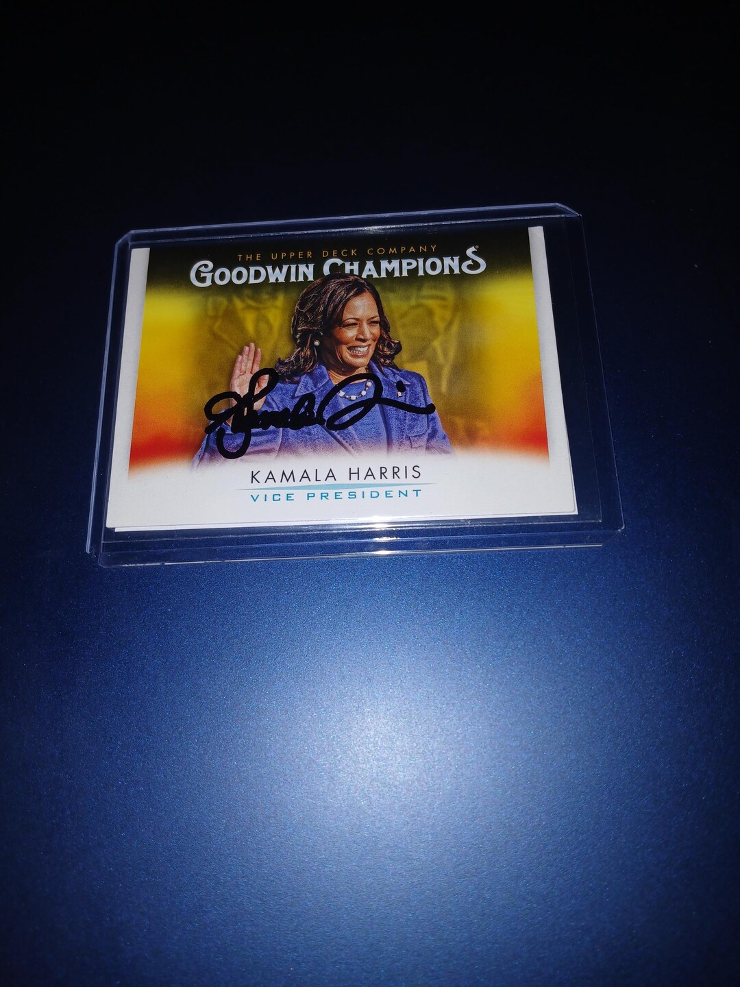 Kamala Harris Autographed Card With COA - Etsy