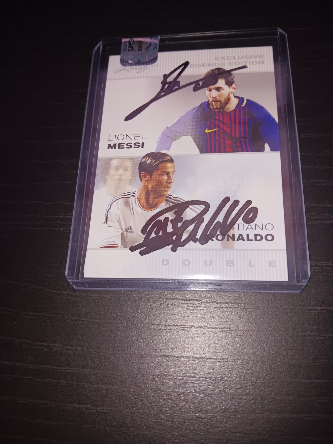 Lionel Messi, Cristiano Ronaldo Autographed Card With Coa - Etsy UK
