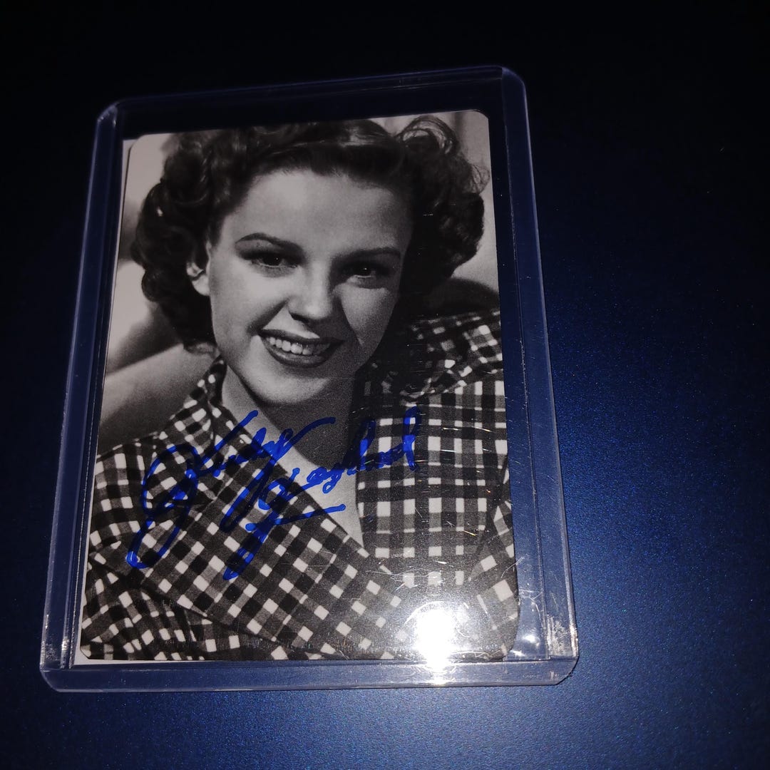Judy Garland Autograph Card With Coa - Etsy UK