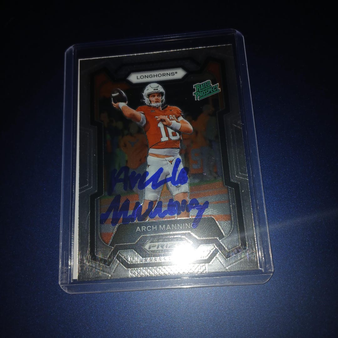 Arch Manning Autographed Rookie Card With COA - Etsy