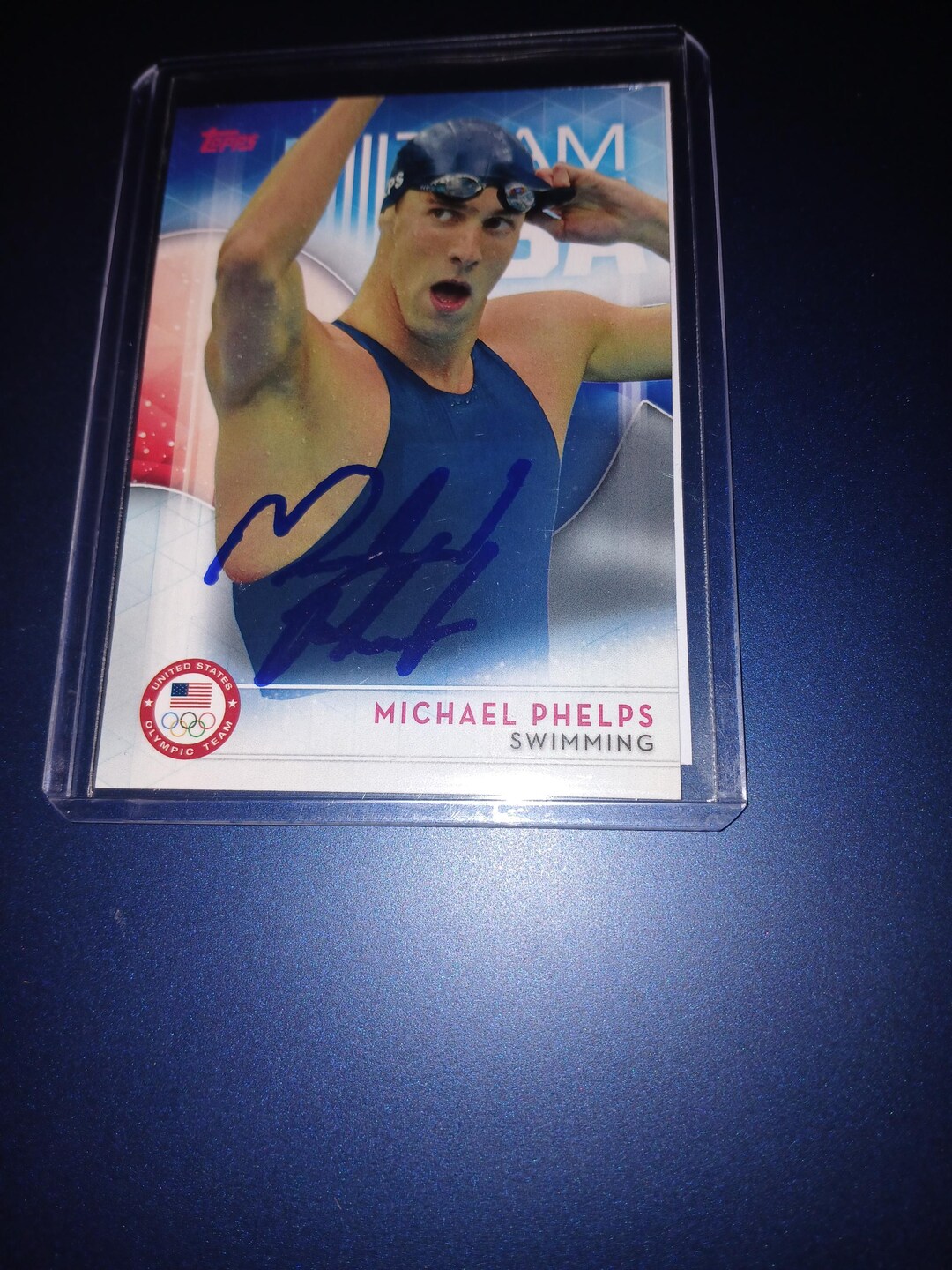 Michael Phelps Autographed Olympic Card With Coa - Etsy