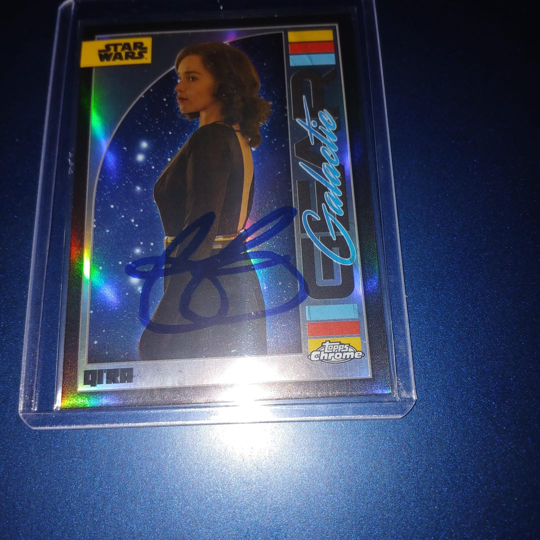 Emilia Clark Autographed Card With Cert - Etsy