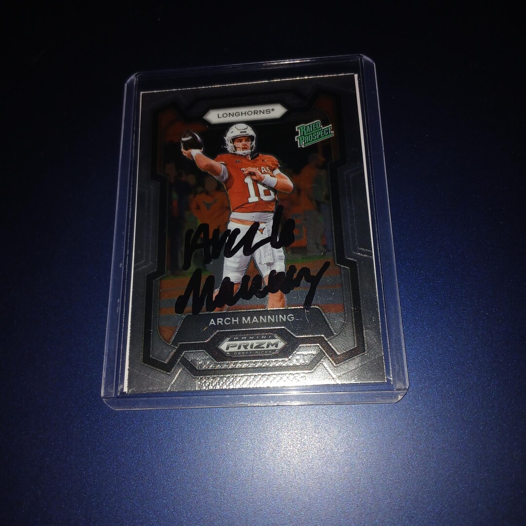 Arch Manning Autographed Rookie Card With COA - Etsy
