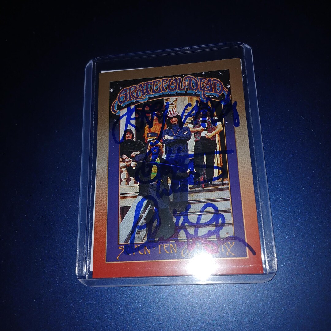 Jerry Garcia, Phil Lesh, Bob Weir Autographed Card With Coa - Etsy