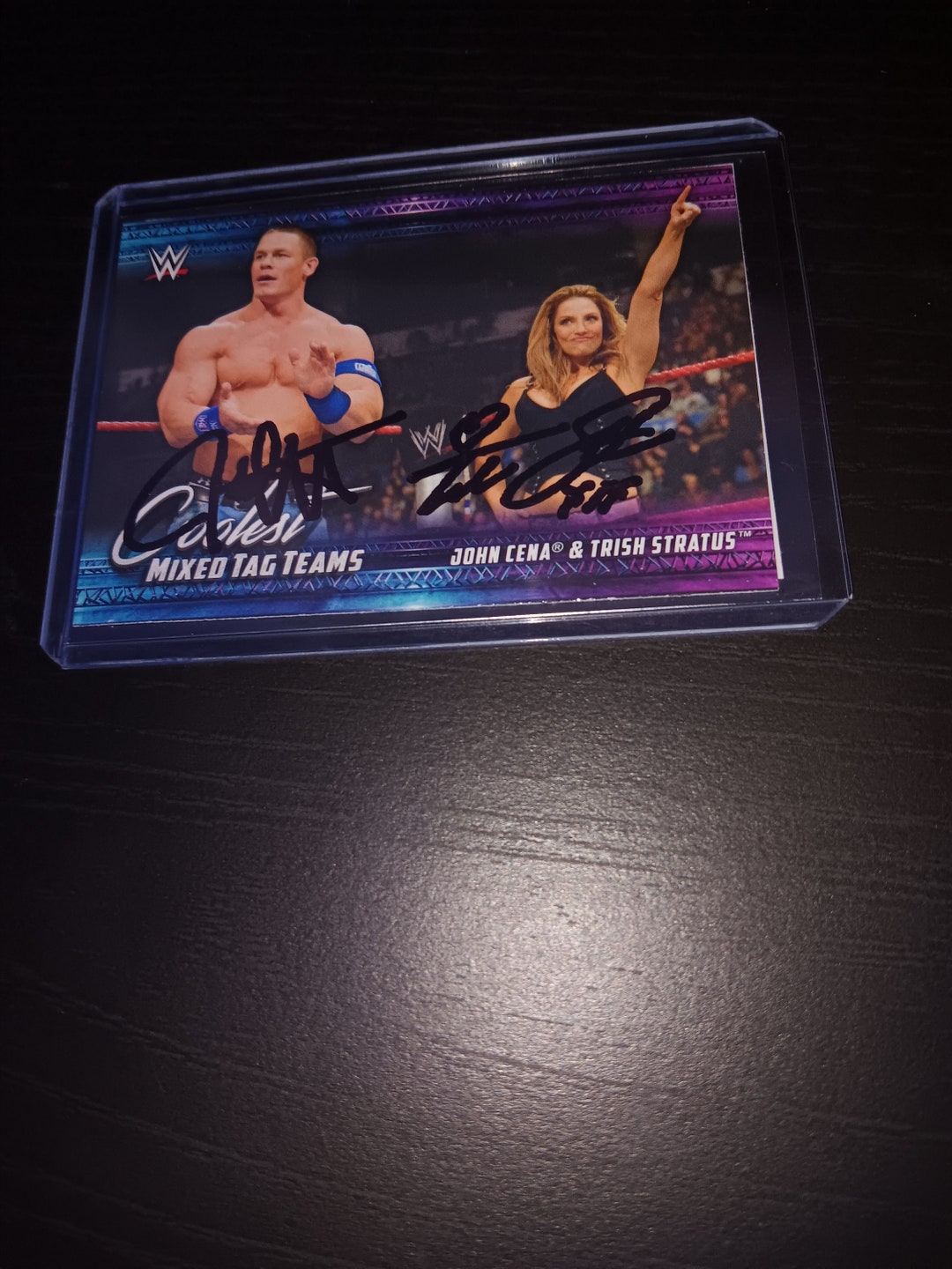 John Cena, Trish Stratus Autographed Card With COA - Etsy