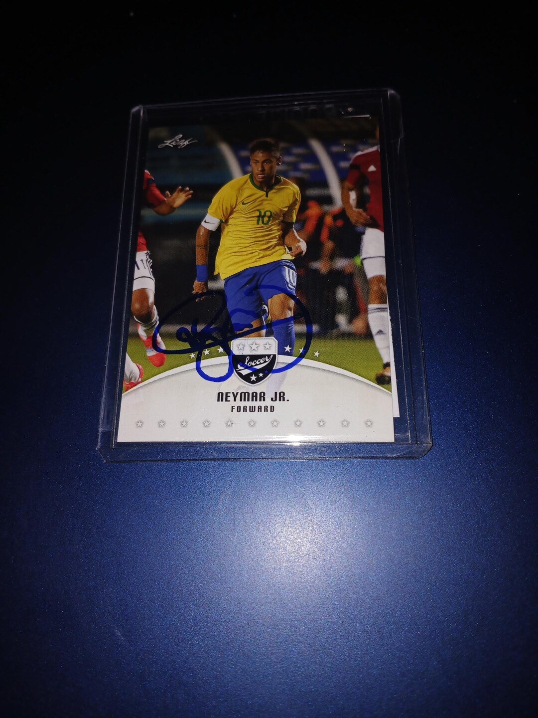 Neymar Autographed Card With Coa - Etsy