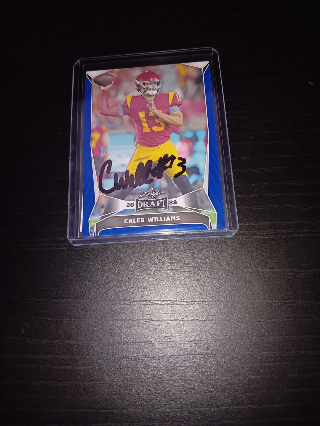 Caleb Williams Autographed Rookie Card With Coa - Etsy