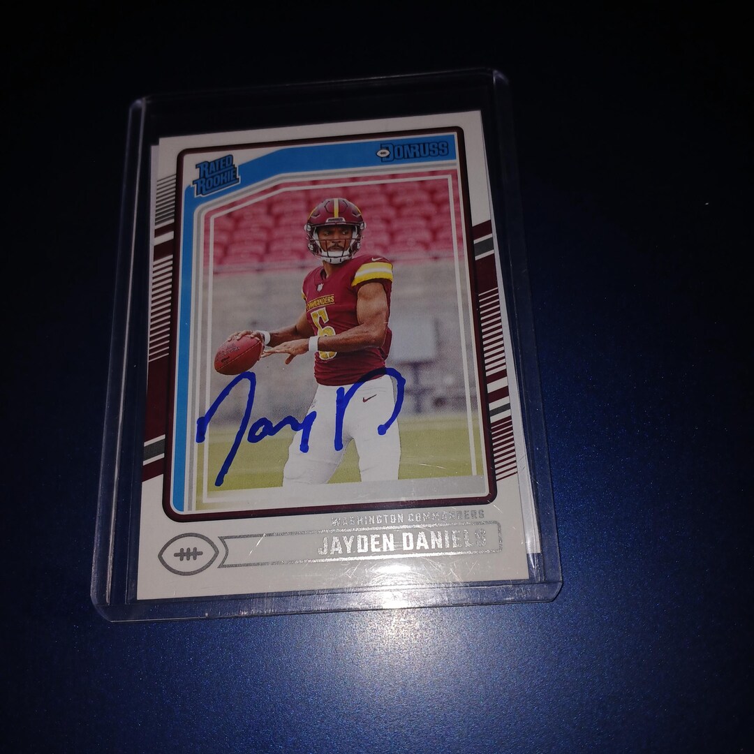Jayden Daniels Autographed Custom Rookie Card With Coa - Etsy