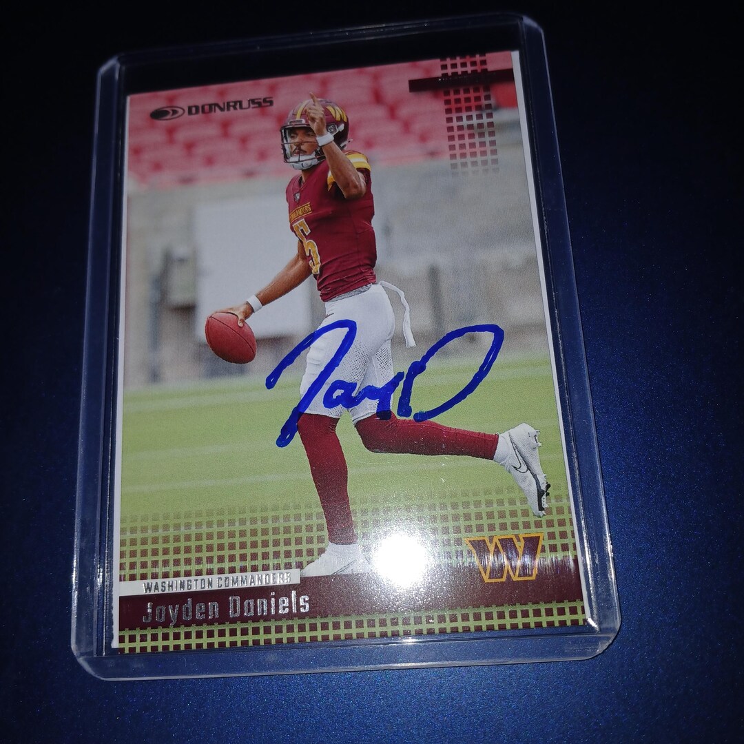 Jayden Daniels Autographed Custom Rookie Card With Coa - Etsy