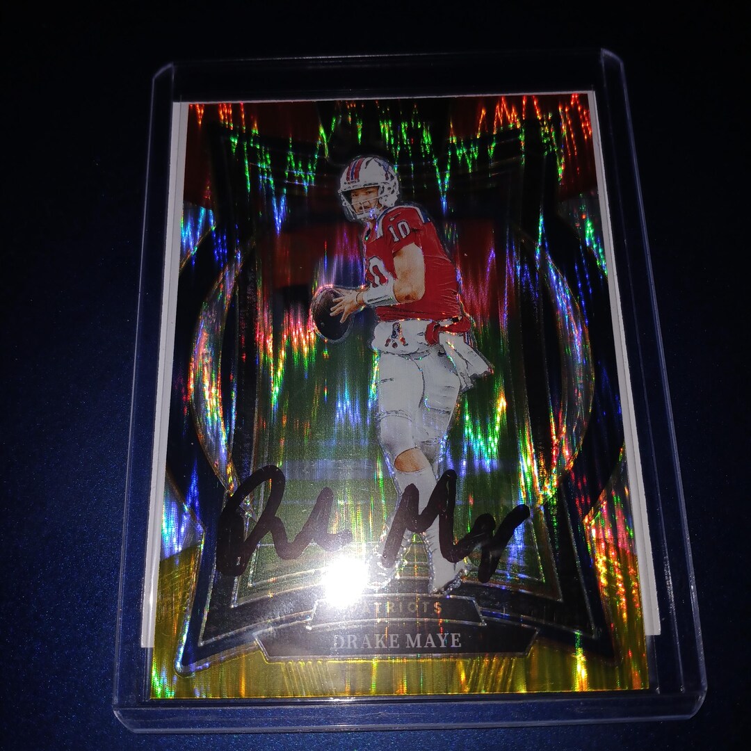 Drake Maye Autographed Rookie Card With Cert - Etsy