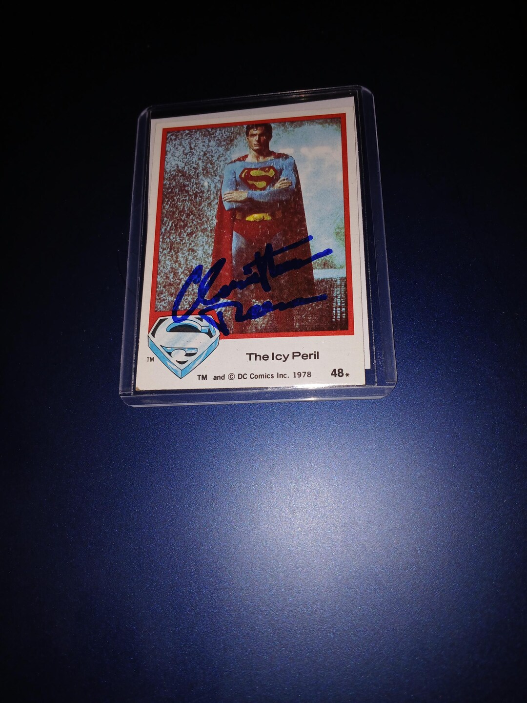 Christopher Reeve Autographed Superman Card With Coa - Etsy