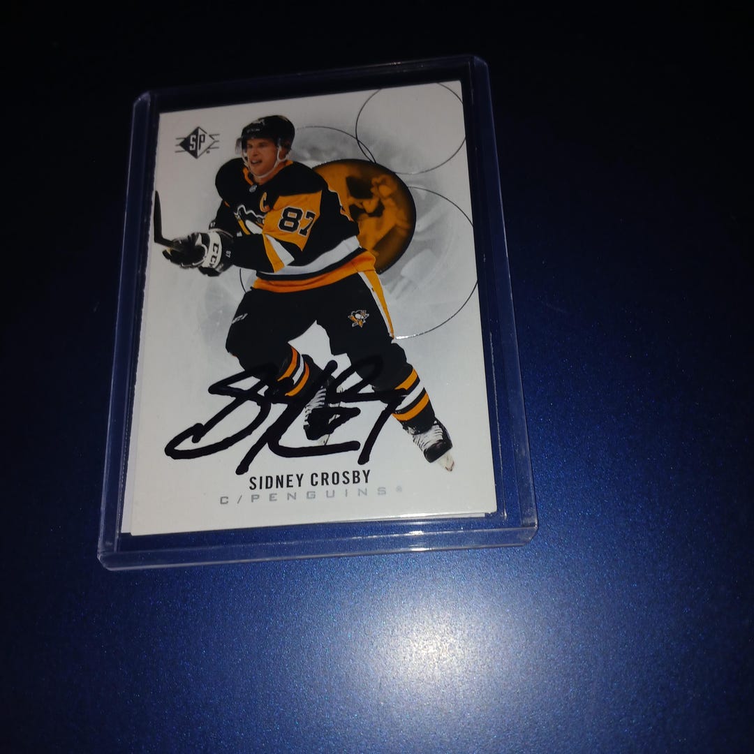 Sidney Crosby Autographed Card With Coa - Etsy