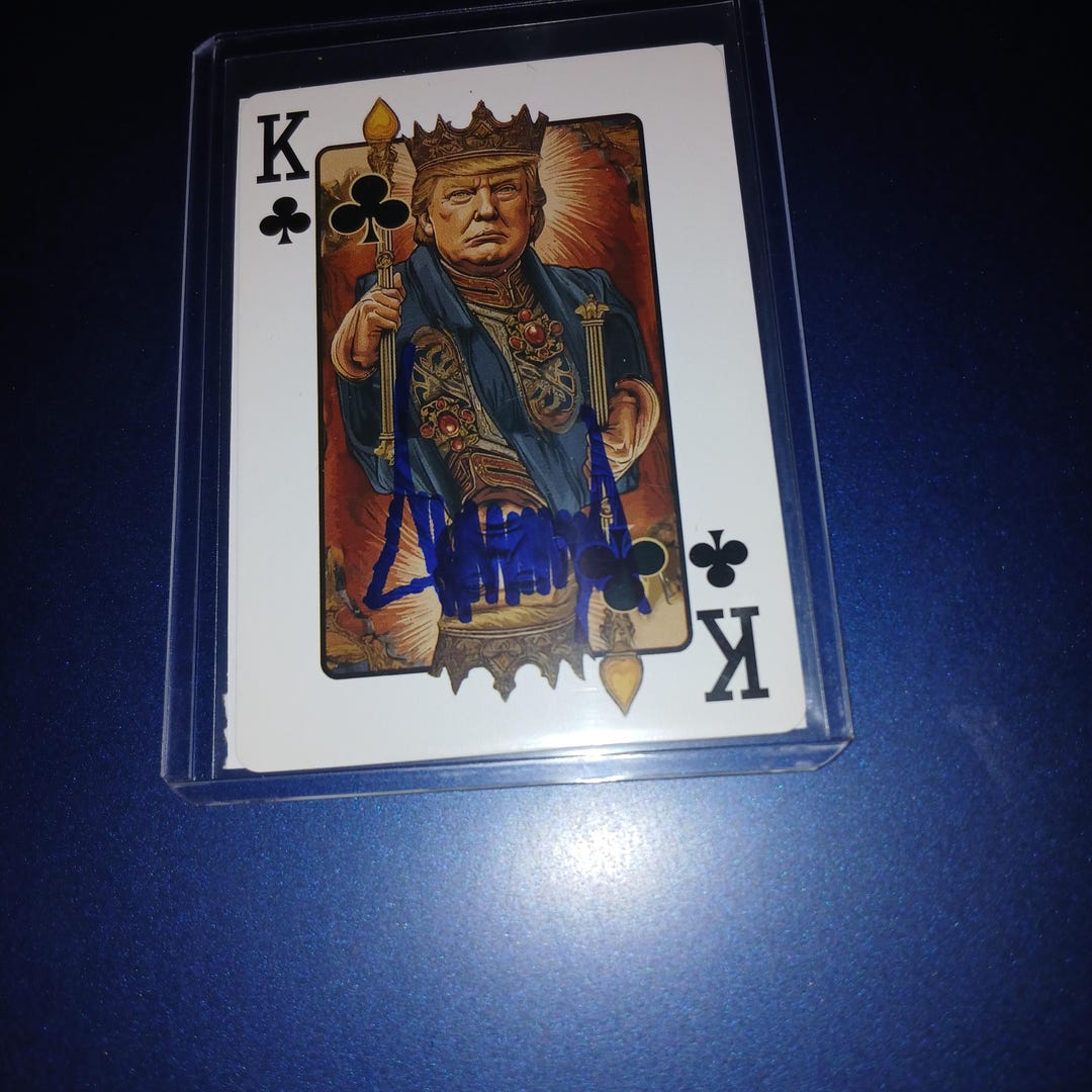 Donald Trump Autographed Card With Coa - Etsy