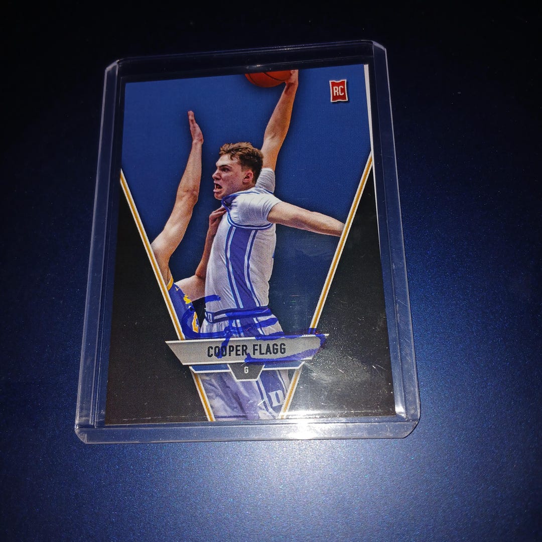 Cooper Flagg Autographed Card With Coa - Etsy