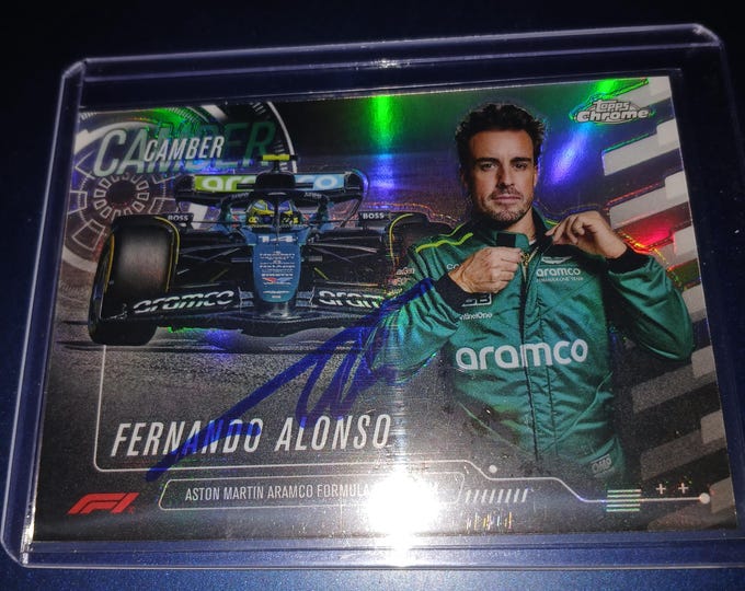 Fernando Alonso Autographed Card With Cert - Etsy