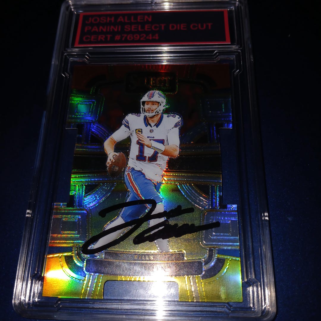 Josh Allen Autographed Card With Cert - Etsy